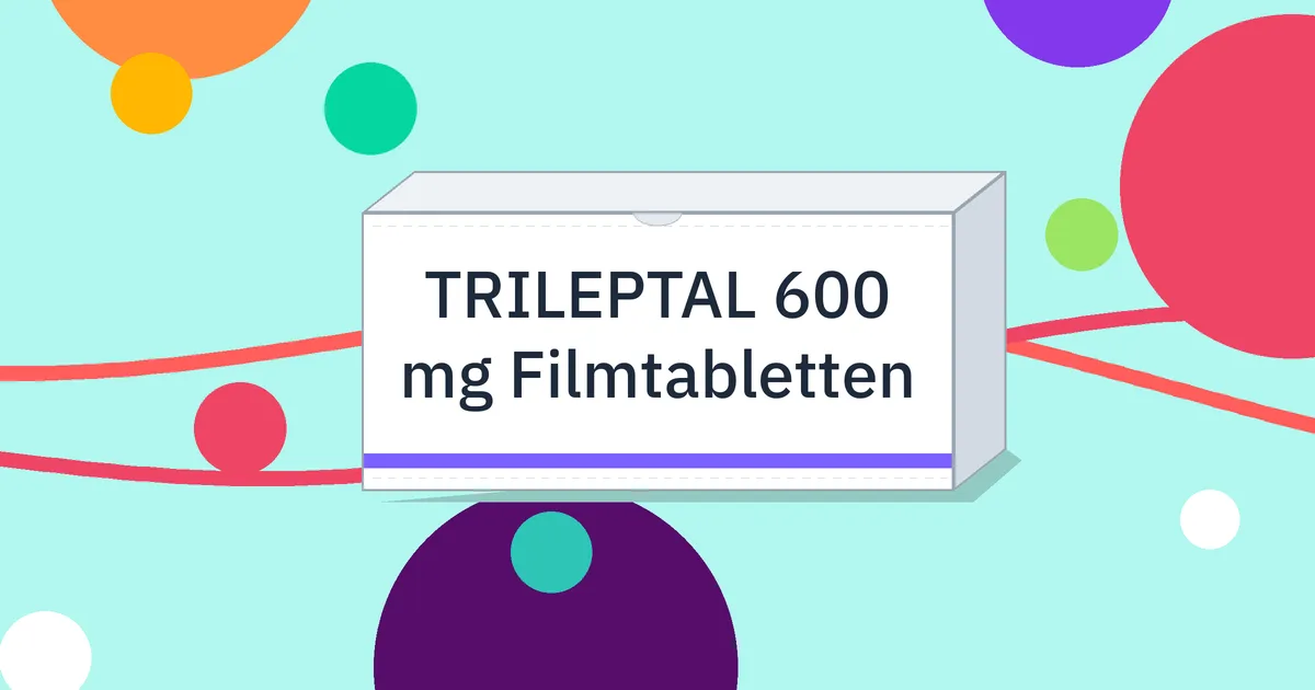 Symbolbild: Packung mit der Aufschrift TRILEPTAL 600 mg Filmtabletten (PZN 02067787) – Verfügbarkeit und Bezug in Apotheken in Frankfurt am Main