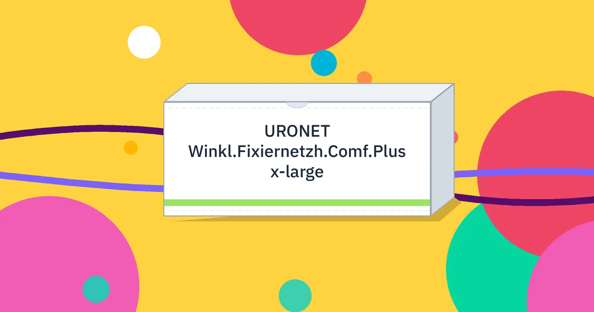 Symbolbild: Packung mit der Aufschrift URONET Winkl.Fixiernetzh.Comf.Plus x-large (PZN 08536591) – Verfügbarkeit und Bezug in Apotheken in Frankfurt am Main