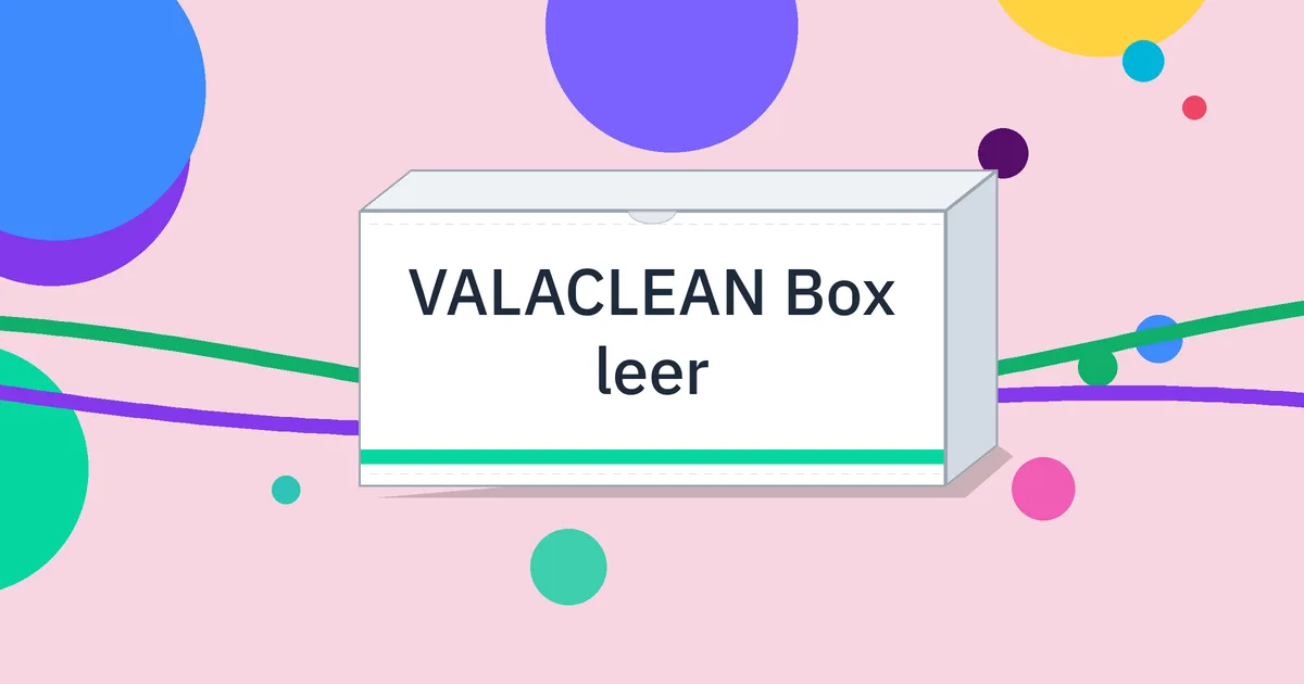 Symbolbild: Packung mit der Aufschrift VALACLEAN Box leer (PZN 13745925) – Verfügbarkeit und Bezug in Apotheken in Frankfurt am Main