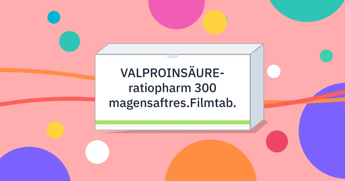 Symbolbild: Packung mit der Aufschrift VALPROINSÄURE-ratiopharm 300 magensaftres.Filmtab. (PZN 07260684) – Verfügbarkeit und Bezug in Apotheken in Frankfurt am Main