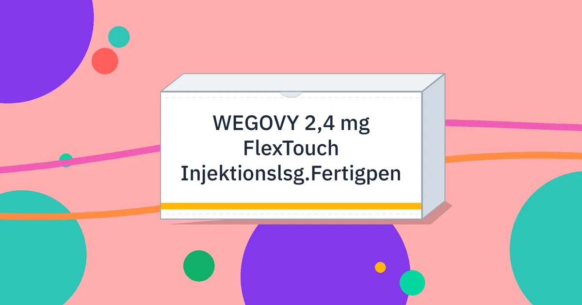 Symbolbild: Packung mit der Aufschrift WEGOVY 2,4 mg FlexTouch Injektionslsg.Fertigpen (PZN 19196709) – Verfügbarkeit und Bezug in Apotheken in Frankfurt am Main