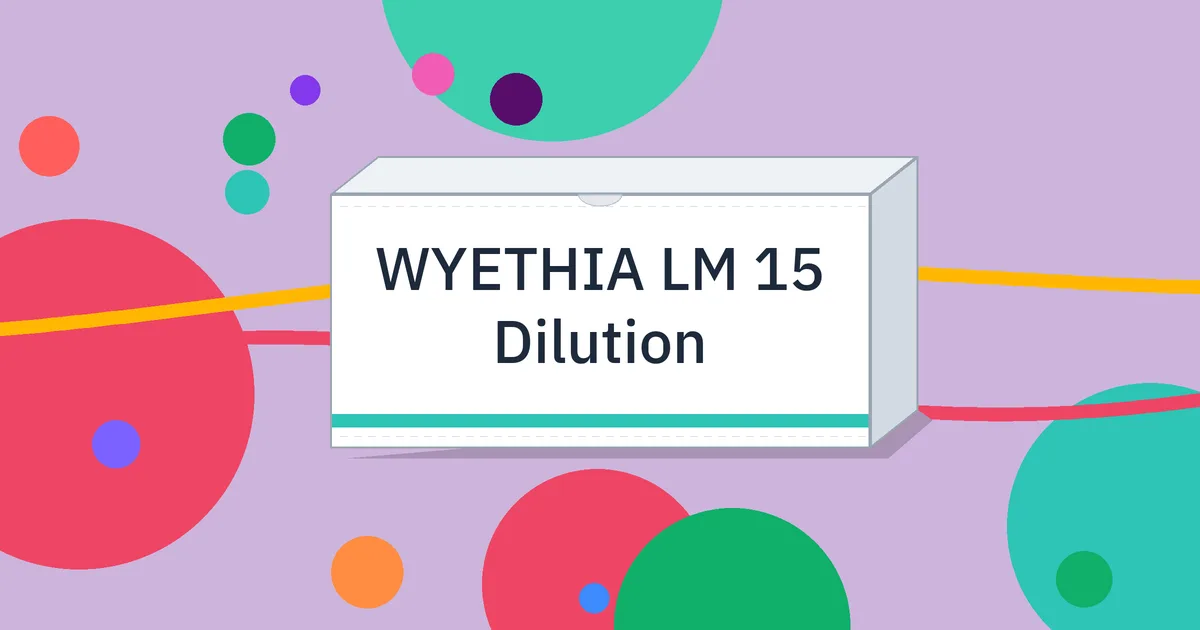 Symbolbild: Packung mit der Aufschrift WYETHIA LM 15 Dilution (PZN 13281650) – Verfügbarkeit und Bezug in Apotheken in Frankfurt am Main