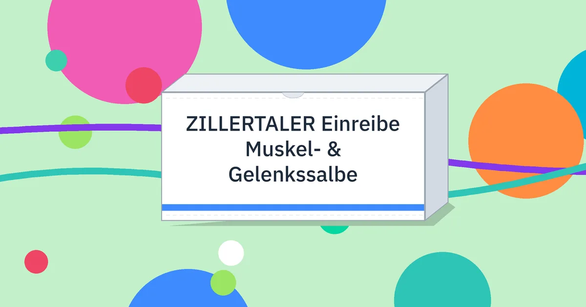 Symbolbild: Packung mit der Aufschrift ZILLERTALER Einreibe Muskel- & Gelenkssalbe (PZN 00147128) – Verfügbarkeit und Bezug in Apotheken in Frankfurt am Main