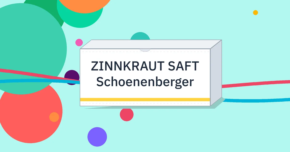 Symbolbild: Packung mit der Aufschrift ZINNKRAUT SAFT Schoenenberger (PZN 00692400) – Verfügbarkeit und Bezug in Apotheken in Frankfurt am Main