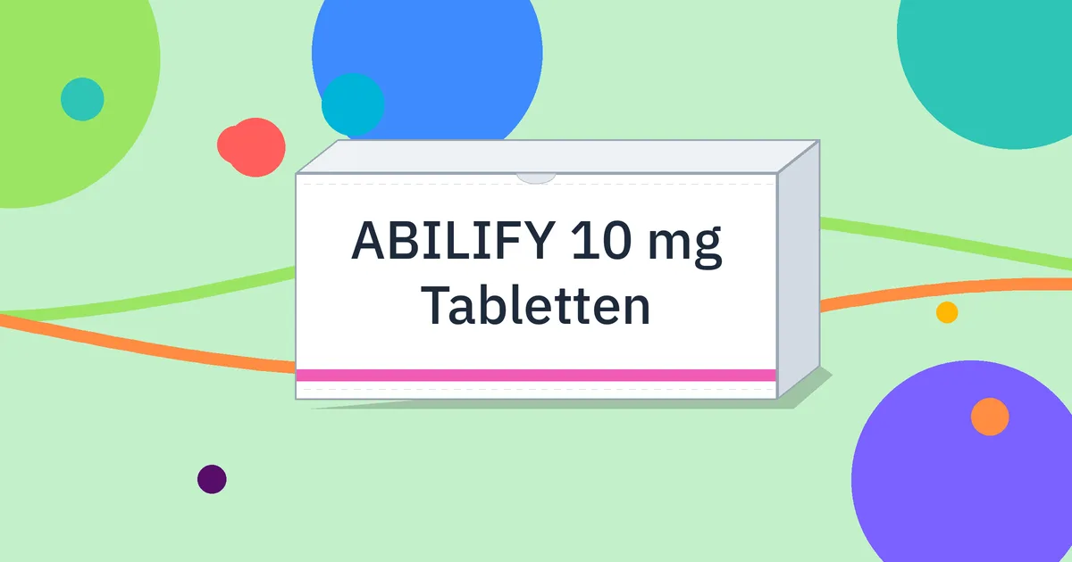 Symbolbild: Packung mit der Aufschrift ABILIFY 10 mg Tabletten (PZN 16737346) – Verfügbarkeit und Bezug in Apotheken in Frankfurt am Main