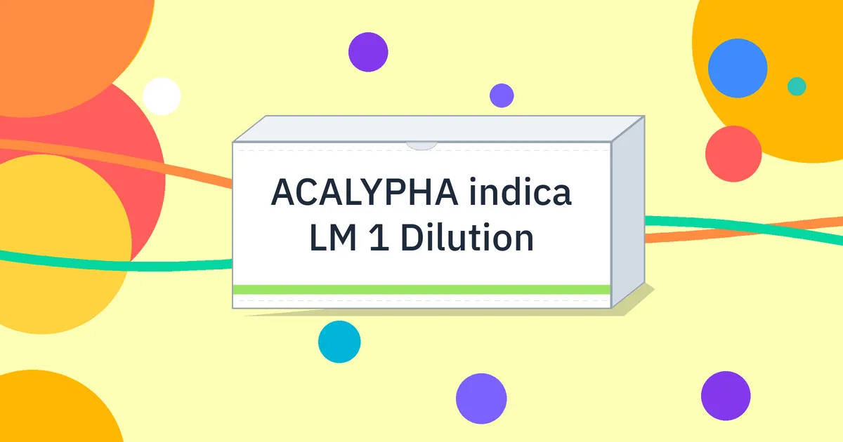 Symbolbild: Packung mit der Aufschrift ACALYPHA indica LM 1 Dilution (PZN 13262078) – Verfügbarkeit und Bezug in Apotheken in Frankfurt am Main