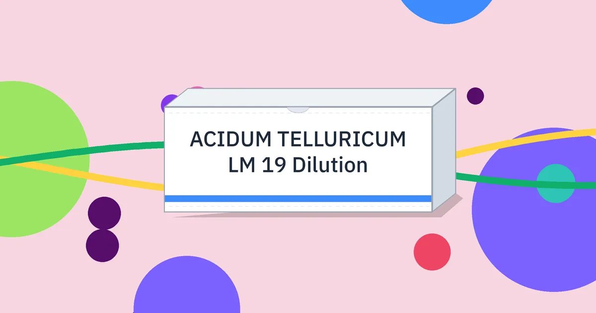 Symbolbild: Packung mit der Aufschrift ACIDUM TELLURICUM LM 19 Dilution (PZN 13287836) – Verfügbarkeit und Bezug in Apotheken in Frankfurt am Main