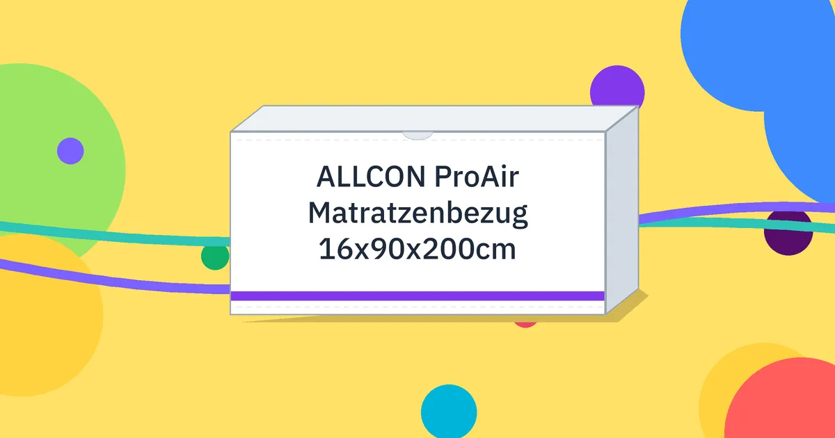 Symbolbild: Packung mit der Aufschrift ALLCON ProAir Matratzenbezug 16x90x200cm (PZN 02064760) – Verfügbarkeit und Bezug in Apotheken in Frankfurt am Main