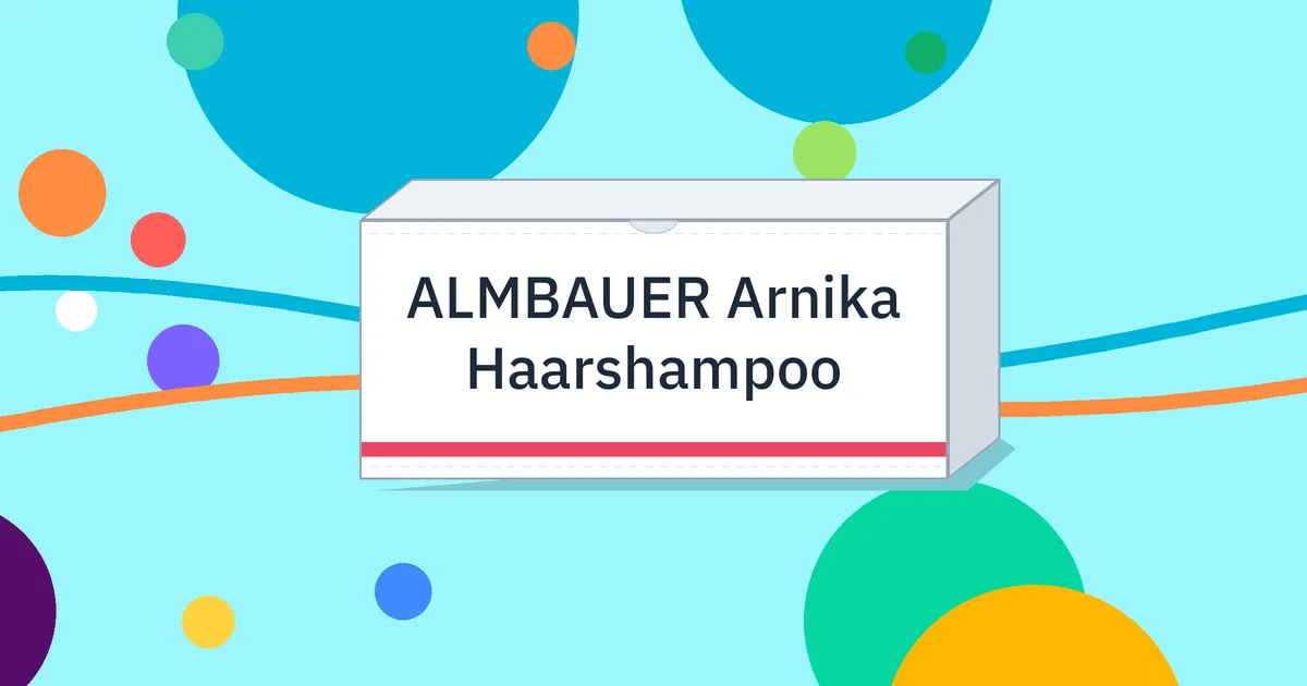 Symbolbild: Packung mit der Aufschrift ALMBAUER Arnika Haarshampoo (PZN 01176310) – Verfügbarkeit und Bezug in Apotheken in Frankfurt am Main
