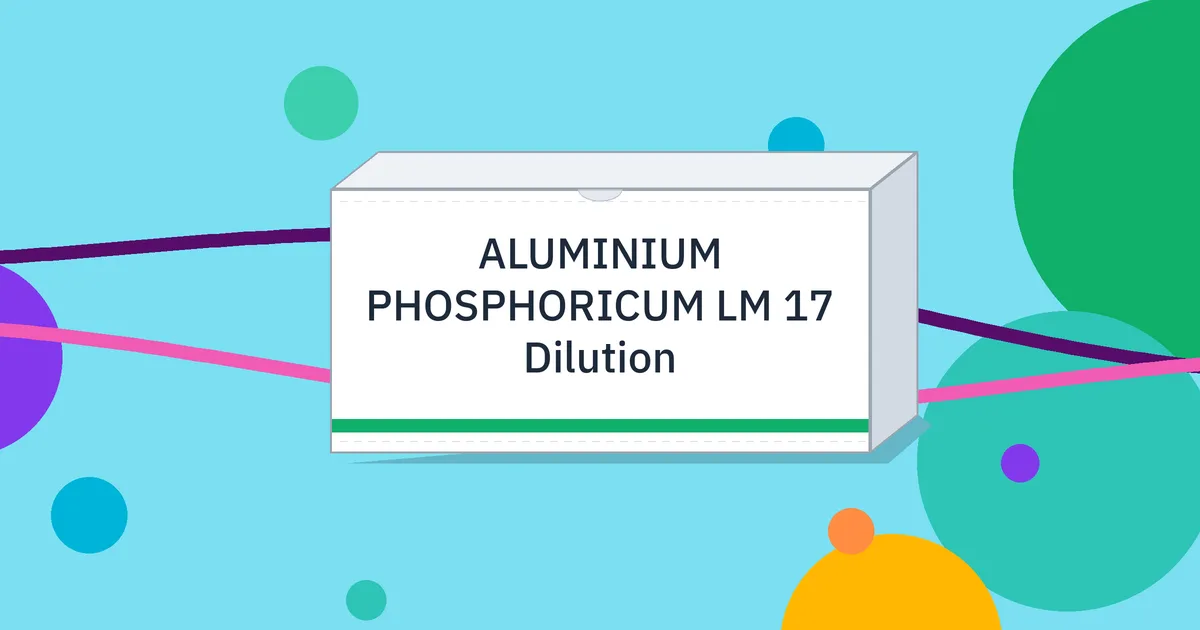 Symbolbild: Packung mit der Aufschrift ALUMINIUM PHOSPHORICUM LM 17 Dilution (PZN 13317224) – Verfügbarkeit und Bezug in Apotheken in Frankfurt am Main