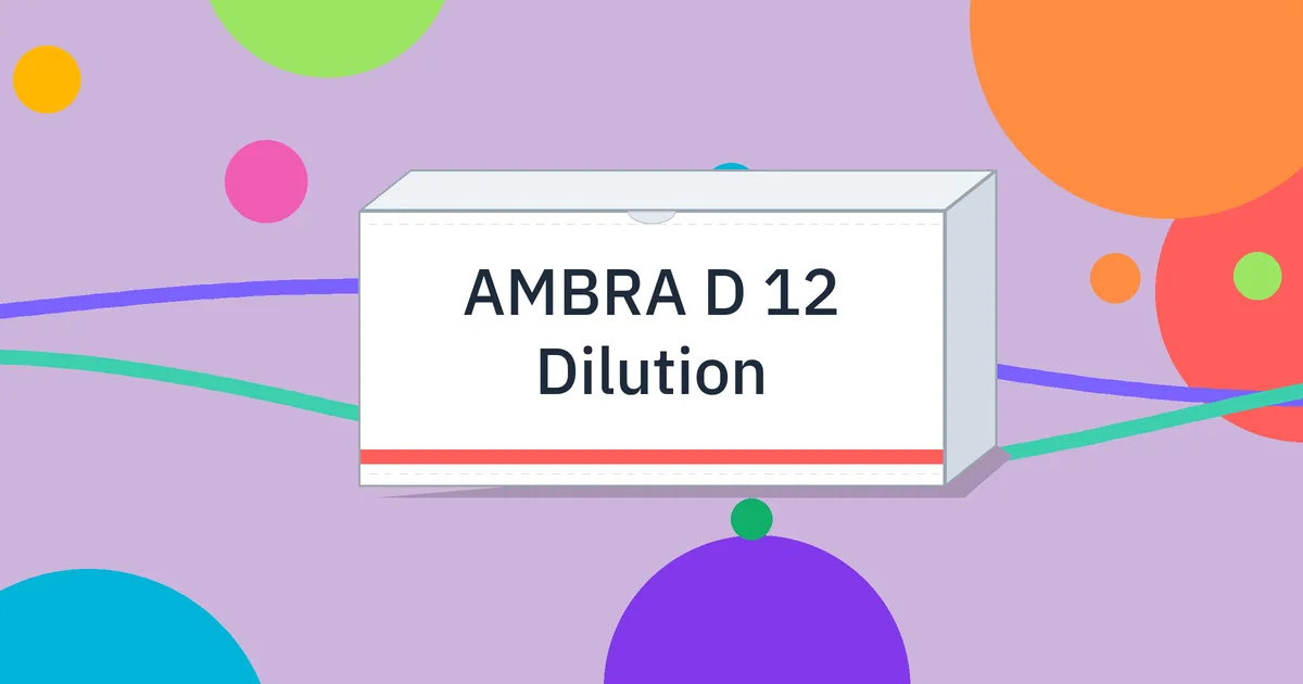 Symbolbild: Packung mit der Aufschrift AMBRA D 12 Dilution (PZN 02606273) – Verfügbarkeit und Bezug in Apotheken in Frankfurt am Main
