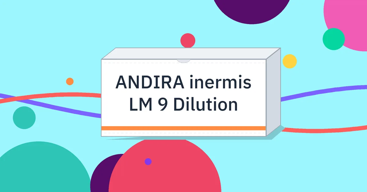 Symbolbild: Packung mit der Aufschrift ANDIRA inermis LM 9 Dilution (PZN 13329233) – Verfügbarkeit und Bezug in Apotheken in Frankfurt am Main