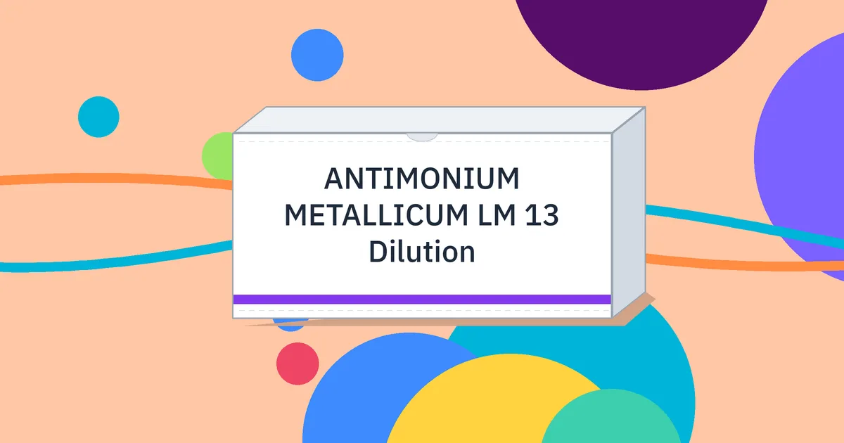 Symbolbild: Packung mit der Aufschrift ANTIMONIUM METALLICUM LM 13 Dilution (PZN 13373441) – Verfügbarkeit und Bezug in Apotheken in Frankfurt am Main