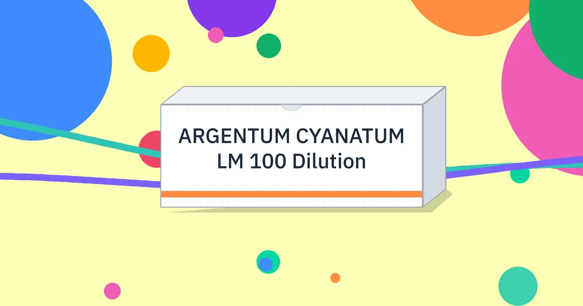 Symbolbild: Packung mit der Aufschrift ARGENTUM CYANATUM LM 100 Dilution (PZN 13390988) – Verfügbarkeit und Bezug in Apotheken in Frankfurt am Main