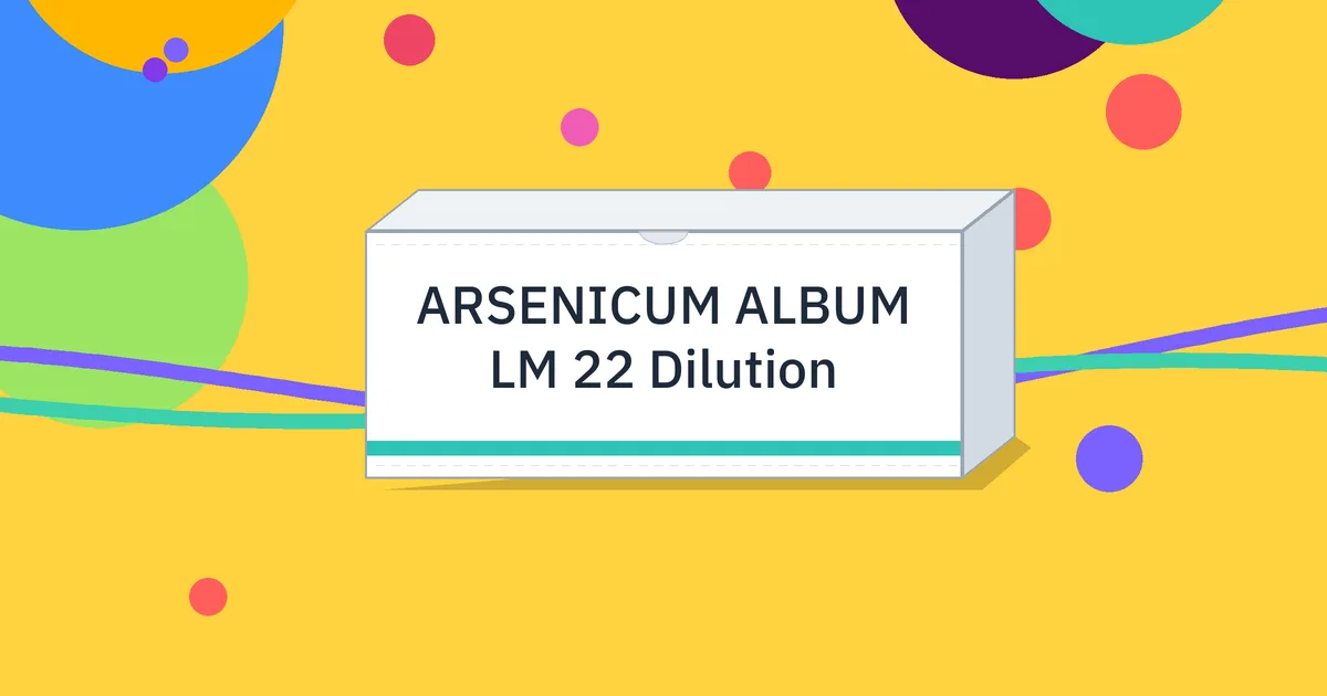 Symbolbild: Packung mit der Aufschrift ARSENICUM ALBUM LM 22 Dilution (PZN 12770996) – Verfügbarkeit und Bezug in Apotheken in Frankfurt am Main
