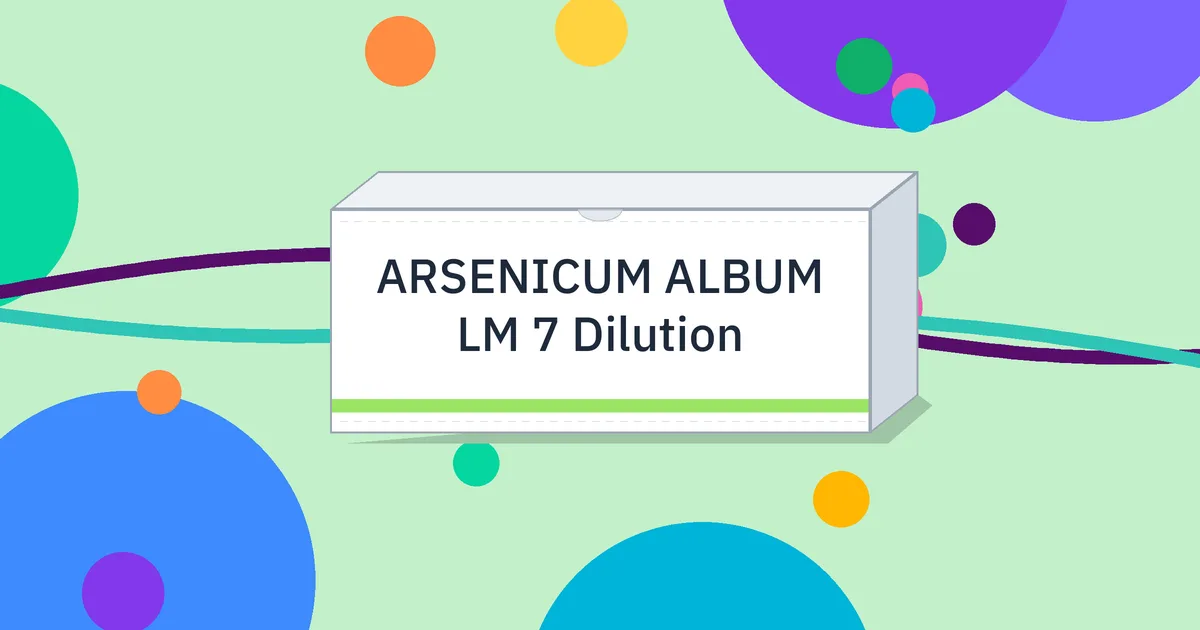 Symbolbild: Packung mit der Aufschrift ARSENICUM ALBUM LM 7 Dilution (PZN 12770826) – Verfügbarkeit und Bezug in Apotheken in Frankfurt am Main
