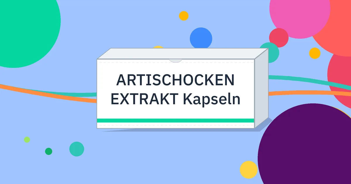 Symbolbild: Packung mit der Aufschrift ARTISCHOCKEN EXTRAKT Kapseln (PZN 18704121) – Verfügbarkeit und Bezug in Apotheken in Frankfurt am Main