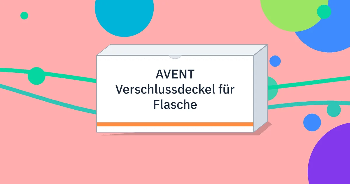 Symbolbild: Packung mit der Aufschrift AVENT Verschlussdeckel für Flasche (PZN 11104783) – Verfügbarkeit und Bezug in Apotheken in Frankfurt am Main