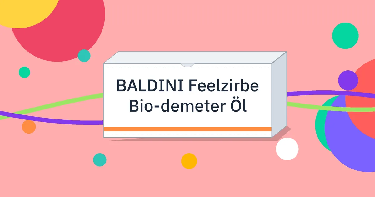 Symbolbild: Packung mit der Aufschrift BALDINI Feelzirbe Bio-demeter Öl (PZN 14239259) – Verfügbarkeit und Bezug in Apotheken in Frankfurt am Main