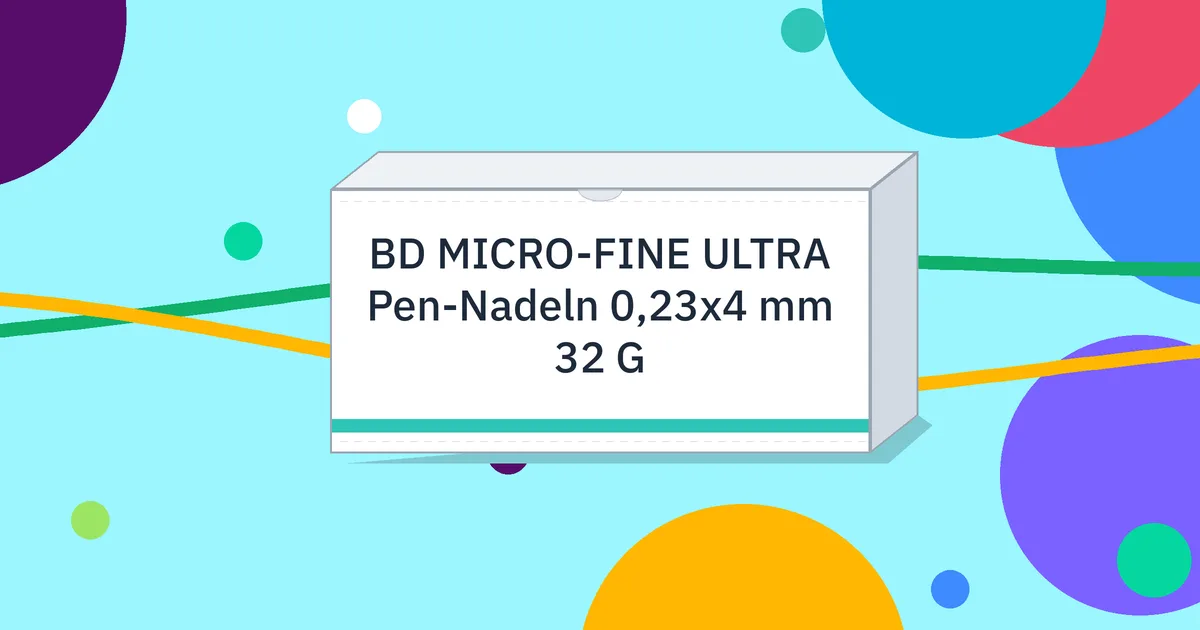 Symbolbild: Packung mit der Aufschrift BD MICRO-FINE ULTRA Pen-Nadeln 0,23x4 mm 32 G (PZN 19235697) – Verfügbarkeit und Bezug in Apotheken in Frankfurt am Main