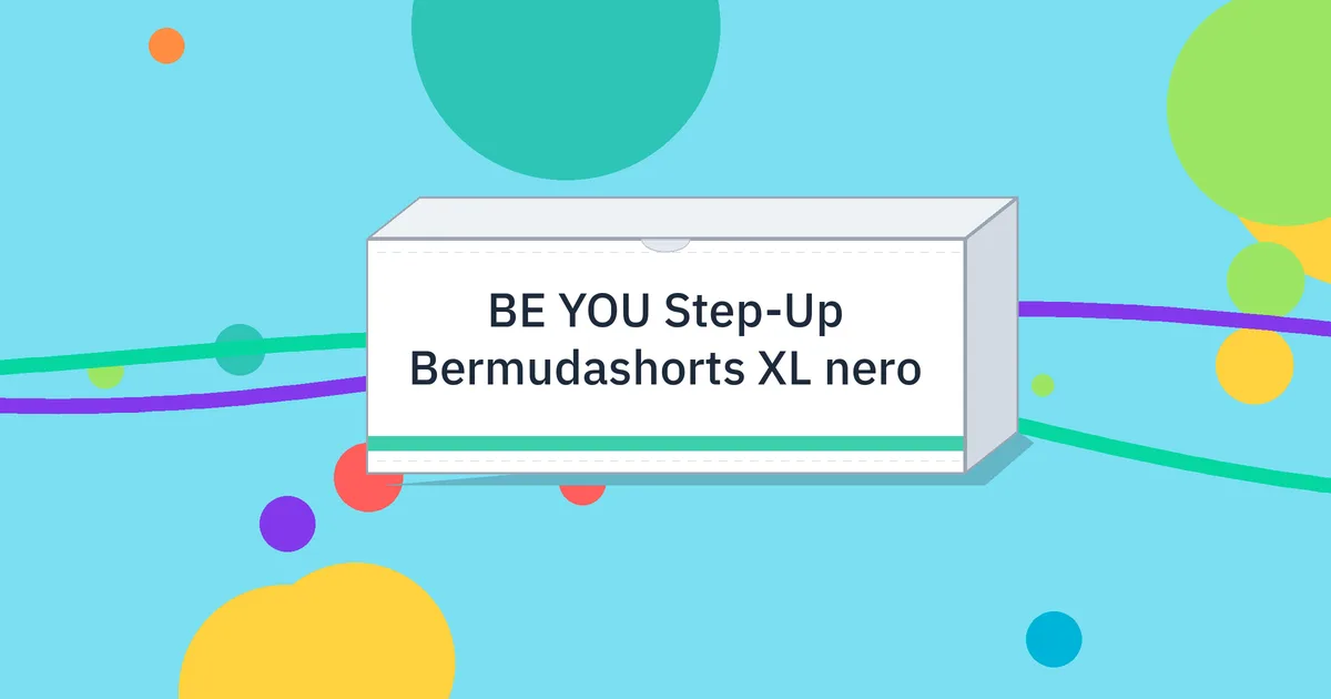 Symbolbild: Packung mit der Aufschrift BE YOU Step-Up Bermudashorts XL nero (PZN 20720535) – Verfügbarkeit und Bezug in Apotheken in Frankfurt am Main