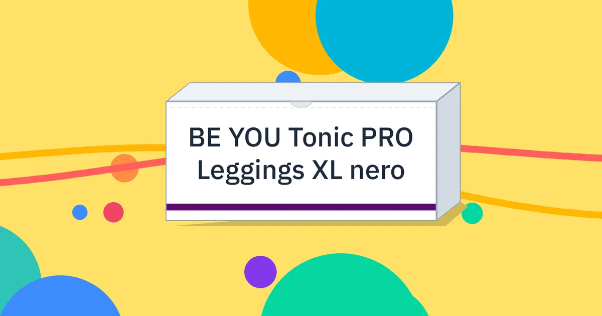 Symbolbild: Packung mit der Aufschrift BE YOU Tonic PRO Leggings XL nero (PZN 19364526) – Verfügbarkeit und Bezug in Apotheken in Frankfurt am Main