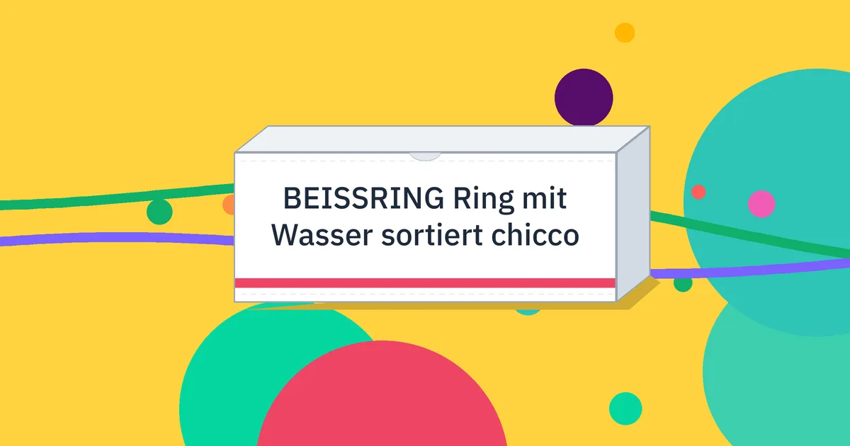 Symbolbild: Packung mit der Aufschrift BEISSRING Ring mit Wasser sortiert chicco (PZN 15657711) – Verfügbarkeit und Bezug in Apotheken in Frankfurt am Main