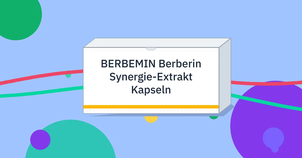 Symbolbild: Packung mit der Aufschrift BERBEMIN Berberin Synergie-Extrakt Kapseln (PZN 19641500) – Verfügbarkeit und Bezug in Apotheken in Frankfurt am Main
