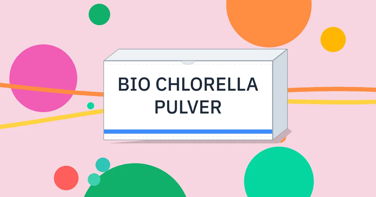 Symbolbild: Packung mit der Aufschrift BIO CHLORELLA PULVER (PZN 10008184) – Verfügbarkeit und Bezug in Apotheken in Frankfurt am Main