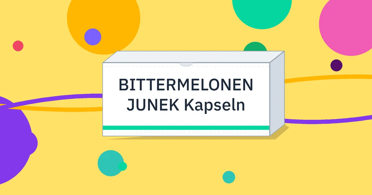 Symbolbild: Packung mit der Aufschrift BITTERMELONEN JUNEK Kapseln (PZN 00136627) – Verfügbarkeit und Bezug in Apotheken in Frankfurt am Main