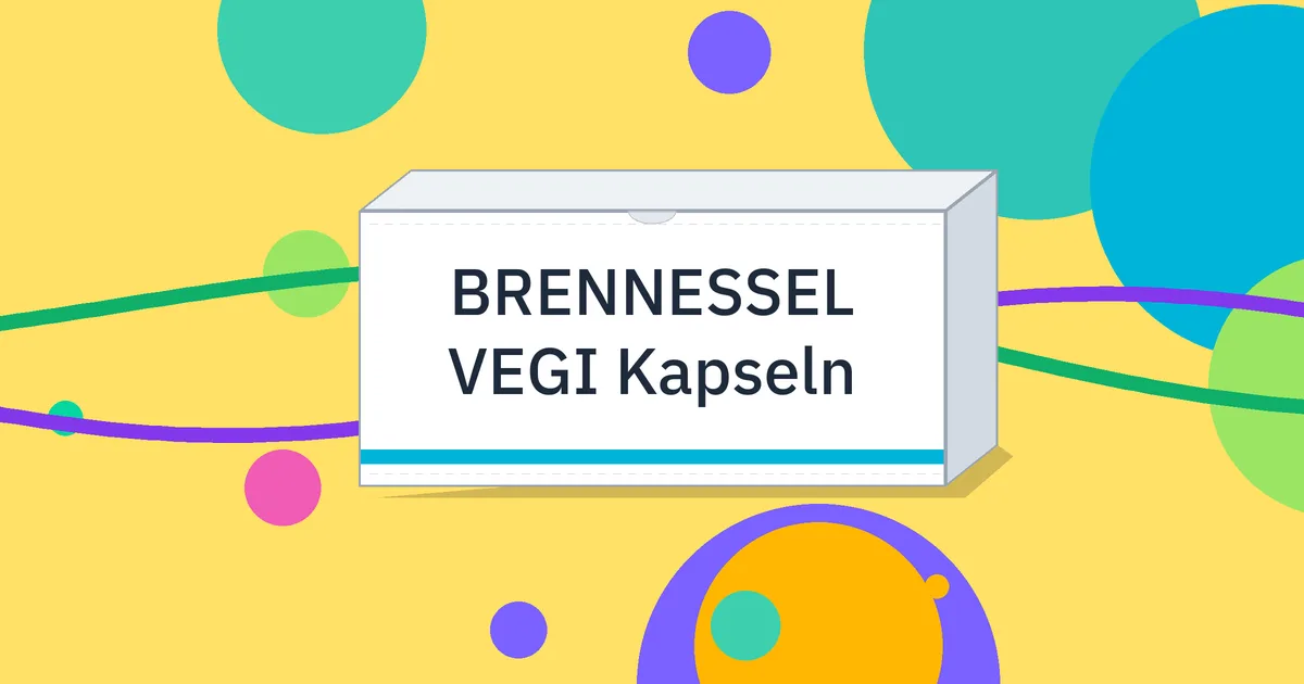 Symbolbild: Packung mit der Aufschrift BRENNESSEL VEGI Kapseln (PZN 00832893) – Verfügbarkeit und Bezug in Apotheken in Frankfurt am Main