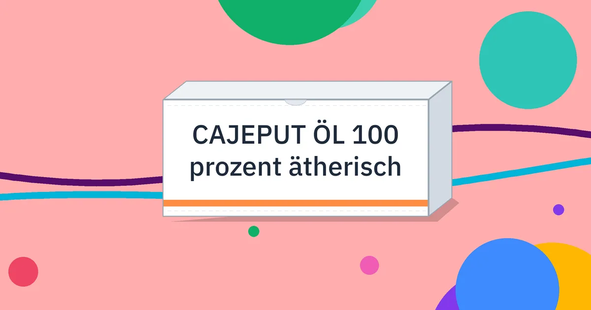 Symbolbild: Packung mit der Aufschrift CAJEPUT ÖL 100 prozent ätherisch (PZN 07205389) – Verfügbarkeit und Bezug in Apotheken in Frankfurt am Main