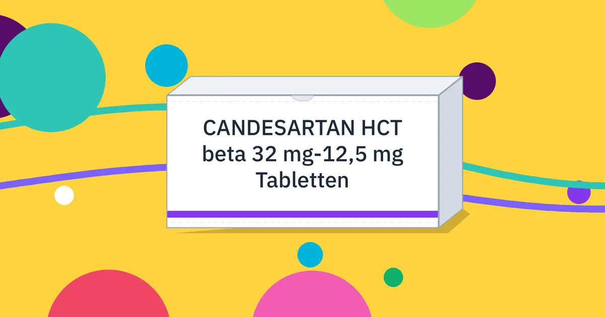 Symbolbild: Packung mit der Aufschrift CANDESARTAN HCT beta 32 mg-12,5 mg Tabletten (PZN 19211225) – Verfügbarkeit und Bezug in Apotheken in Frankfurt am Main