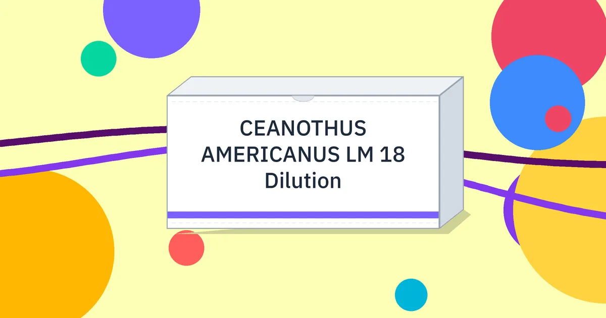 Symbolbild: Packung mit der Aufschrift CEANOTHUS AMERICANUS LM 18 Dilution (PZN 13435283) – Verfügbarkeit und Bezug in Apotheken in Frankfurt am Main