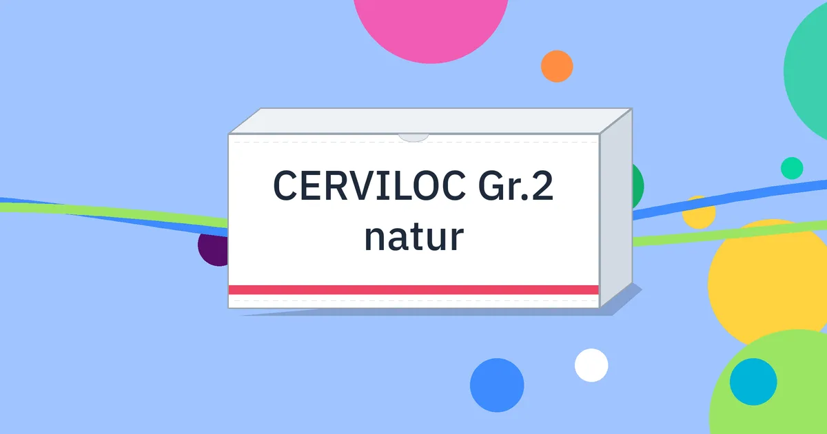 Symbolbild: Packung mit der Aufschrift CERVILOC Gr.2 natur (PZN 10250790) – Verfügbarkeit und Bezug in Apotheken in Frankfurt am Main