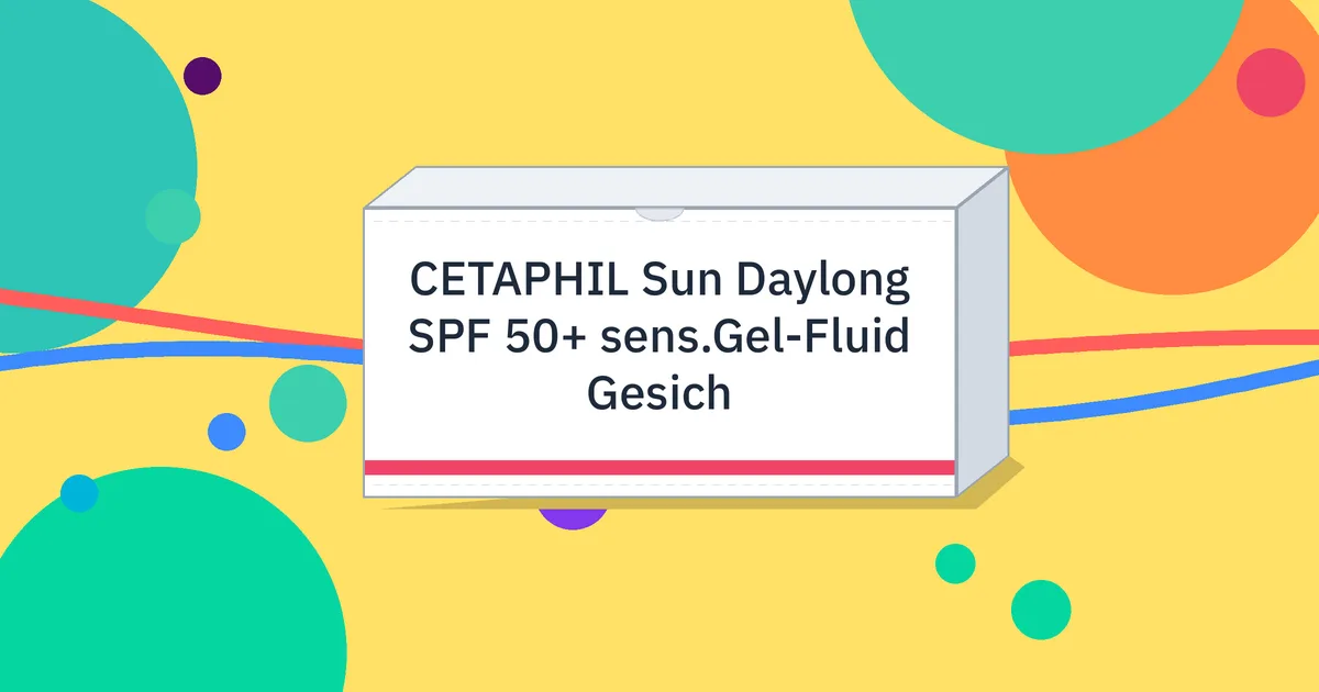 Symbolbild: Packung mit der Aufschrift CETAPHIL Sun Daylong SPF 50+ sens.Gel-Fluid Gesich (PZN 20007837) – Verfügbarkeit und Bezug in Apotheken in Frankfurt am Main