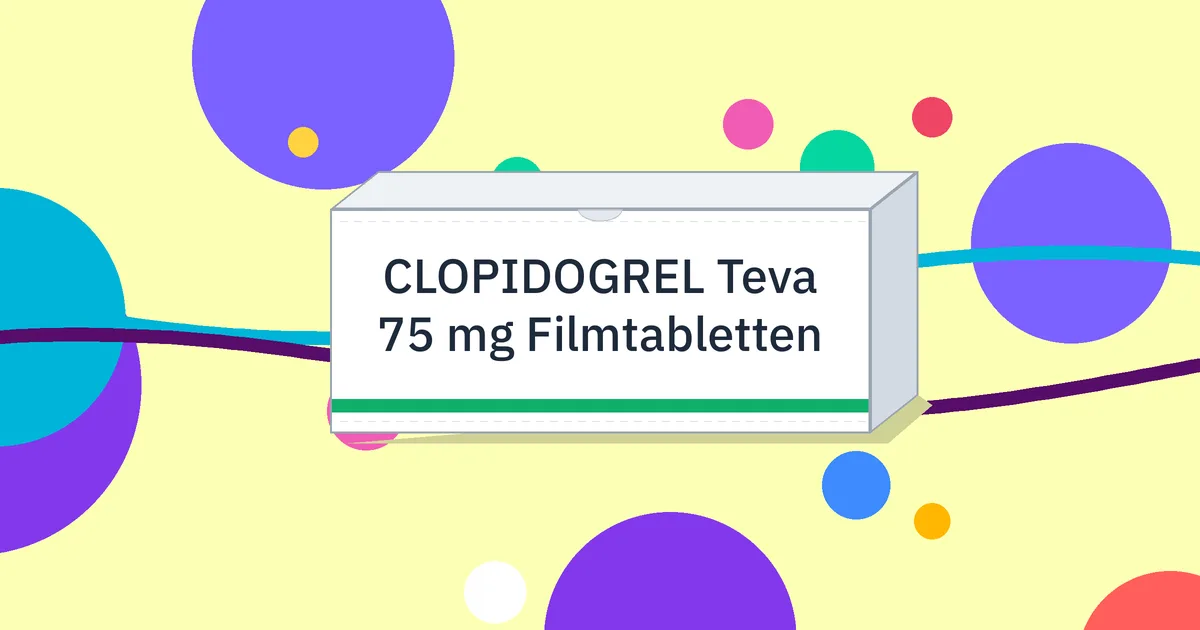 Symbolbild: Packung mit der Aufschrift CLOPIDOGREL Teva 75 mg Filmtabletten (PZN 11217027) – Verfügbarkeit und Bezug in Apotheken in Frankfurt am Main