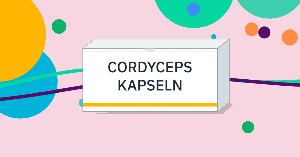 Symbolbild: Packung mit der Aufschrift CORDYCEPS KAPSELN (PZN 10789804) – Verfügbarkeit und Bezug in Apotheken in Frankfurt am Main