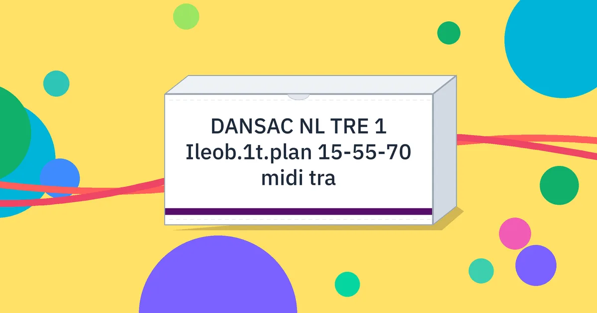 Symbolbild: Packung mit der Aufschrift DANSAC NL TRE 1 Ileob.1t.plan 15-55-70 midi tra (PZN 16197016) – Verfügbarkeit und Bezug in Apotheken in Frankfurt am Main