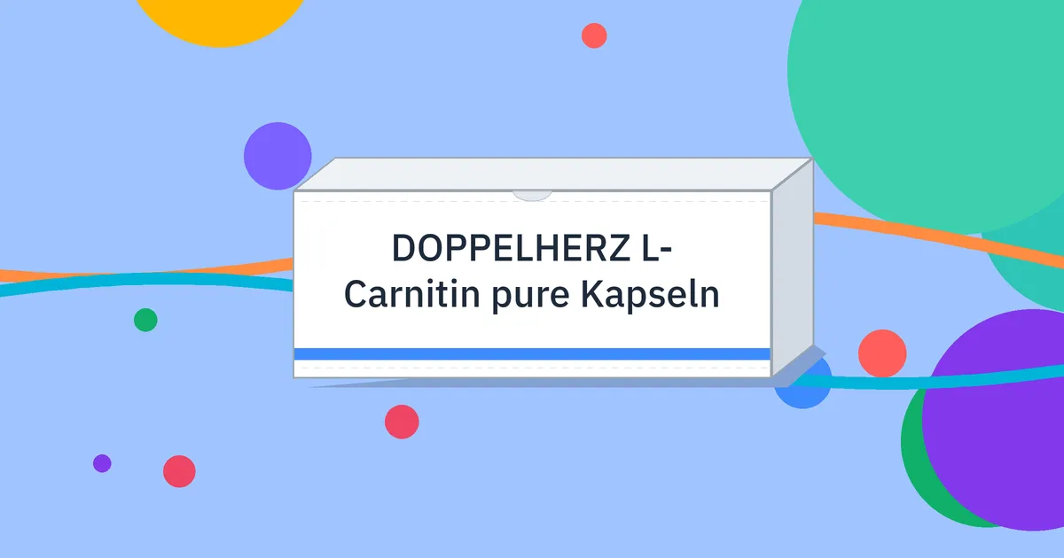 Symbolbild: Packung mit der Aufschrift DOPPELHERZ L-Carnitin pure Kapseln (PZN 18491961) – Verfügbarkeit und Bezug in Apotheken in Frankfurt am Main