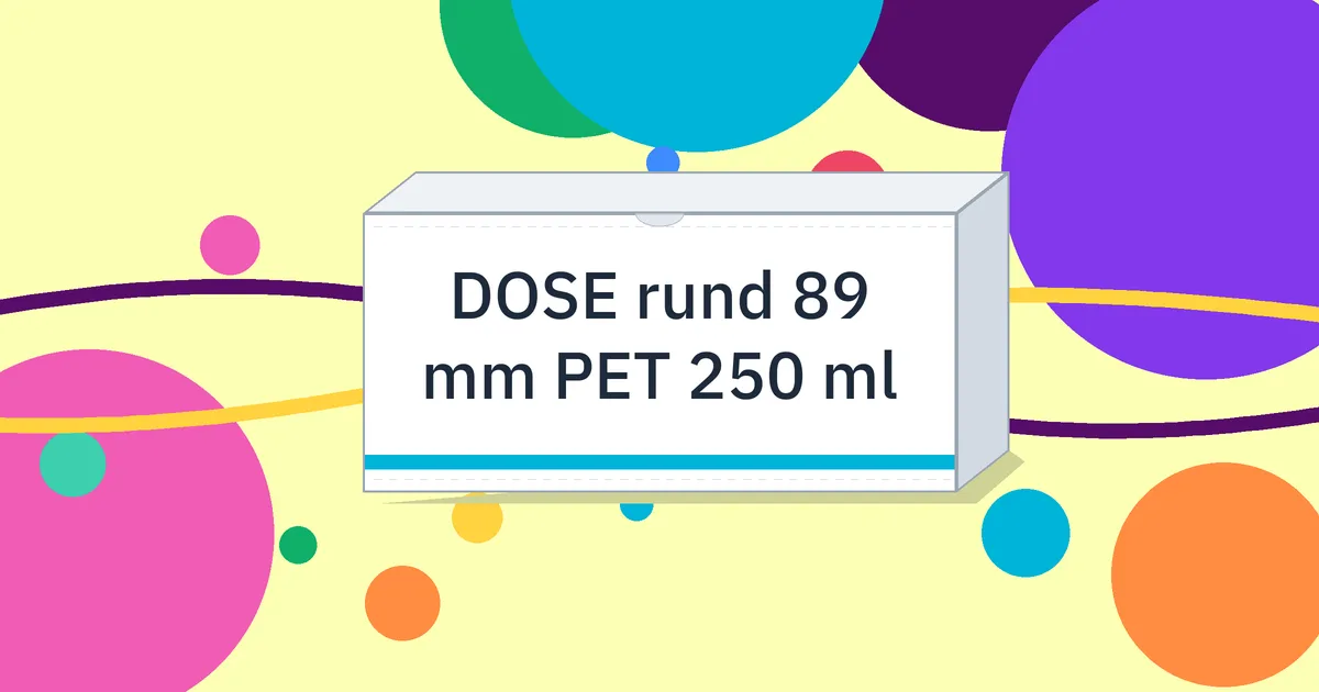 Symbolbild: Packung mit der Aufschrift DOSE rund 89 mm PET 250 ml (PZN 17543213) – Verfügbarkeit und Bezug in Apotheken in Frankfurt am Main