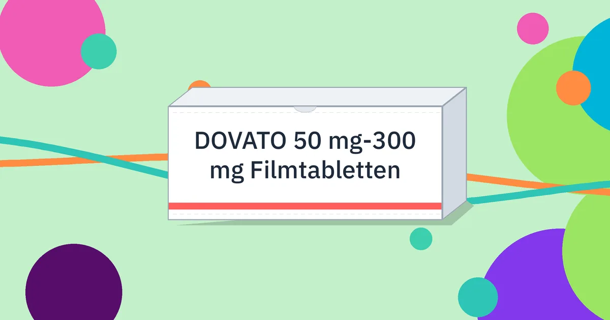 Symbolbild: Packung mit der Aufschrift DOVATO 50 mg-300 mg Filmtabletten (PZN 18808487) – Verfügbarkeit und Bezug in Apotheken in Frankfurt am Main