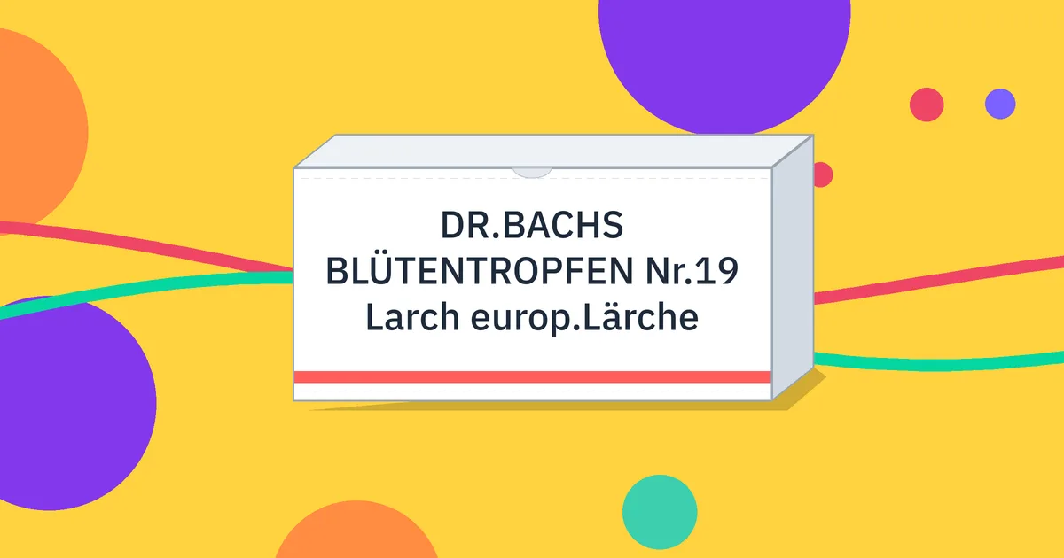 Symbolbild: Packung mit der Aufschrift DR.BACHS BLÜTENTROPFEN Nr.19 Larch europ.Lärche (PZN 17193517) – Verfügbarkeit und Bezug in Apotheken in Frankfurt am Main