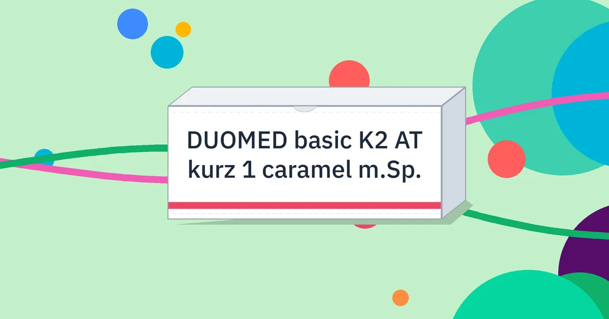 Symbolbild: Packung mit der Aufschrift DUOMED basic K2 AT kurz 1 caramel m.Sp. (PZN 20906323) – Verfügbarkeit und Bezug in Apotheken in Frankfurt am Main