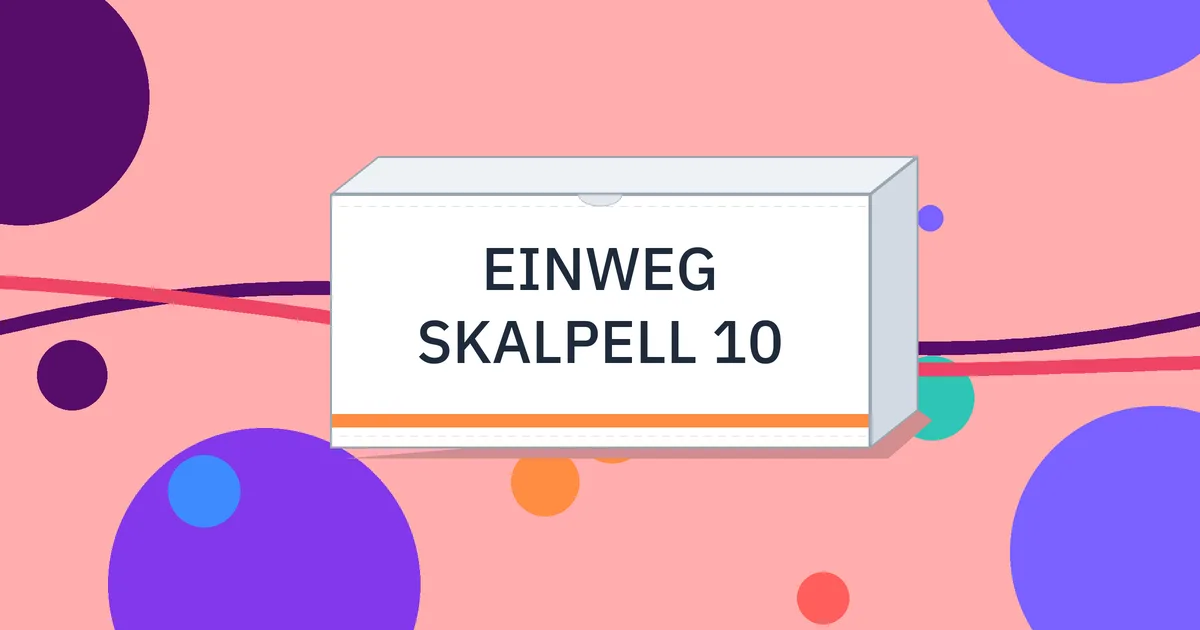 Symbolbild: Packung mit der Aufschrift EINWEG SKALPELL 10 (PZN 09291157) – Verfügbarkeit und Bezug in Apotheken in Frankfurt am Main