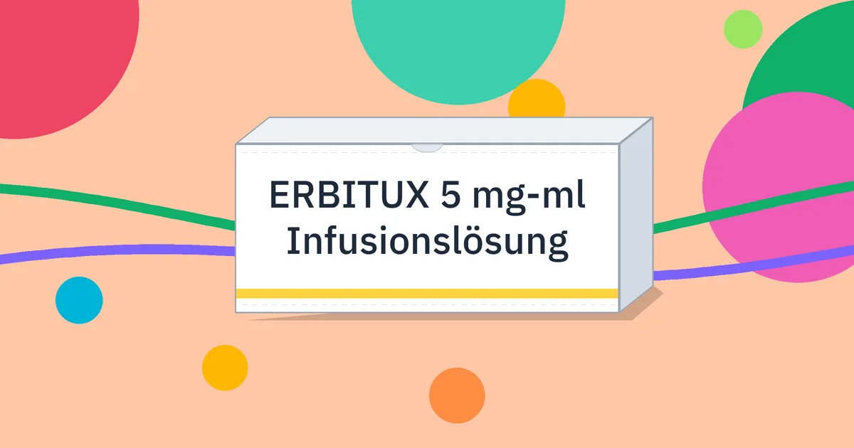 Symbolbild: Packung mit der Aufschrift ERBITUX 5 mg-ml Infusionslösung (PZN 11528402) – Verfügbarkeit und Bezug in Apotheken in Frankfurt am Main