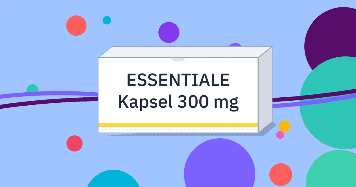 Symbolbild: Packung mit der Aufschrift ESSENTIALE Kapsel 300 mg (PZN 15634271) – Verfügbarkeit und Bezug in Apotheken in Frankfurt am Main