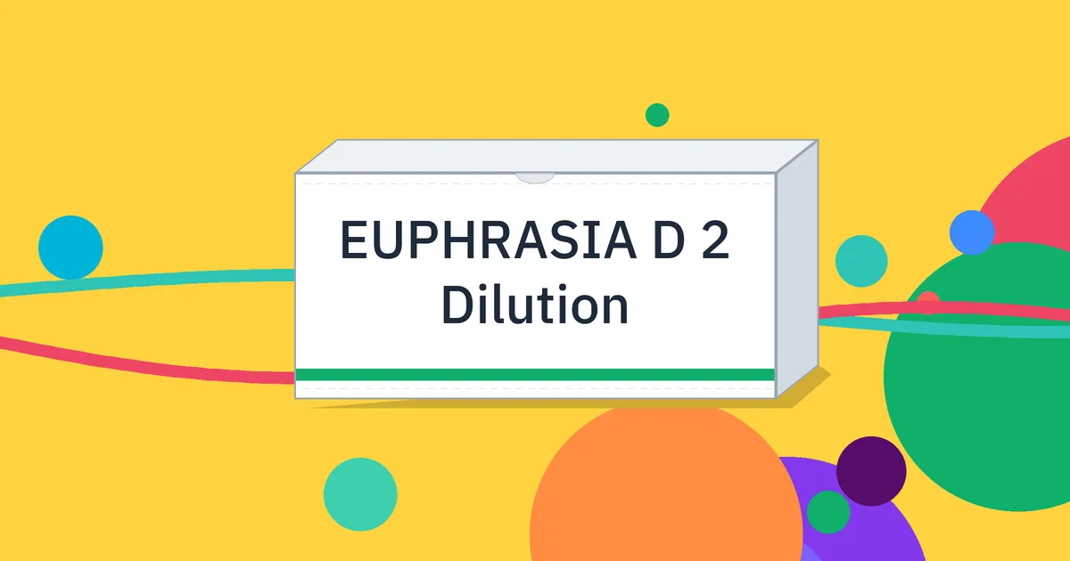 Symbolbild: Packung mit der Aufschrift EUPHRASIA D 2 Dilution (PZN 02114357) – Verfügbarkeit und Bezug in Apotheken in Frankfurt am Main