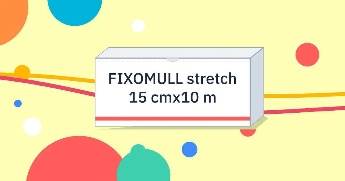 Symbolbild: Packung mit der Aufschrift FIXOMULL stretch 15 cmx10 m (PZN 13864452) – Verfügbarkeit und Bezug in Apotheken in Frankfurt am Main