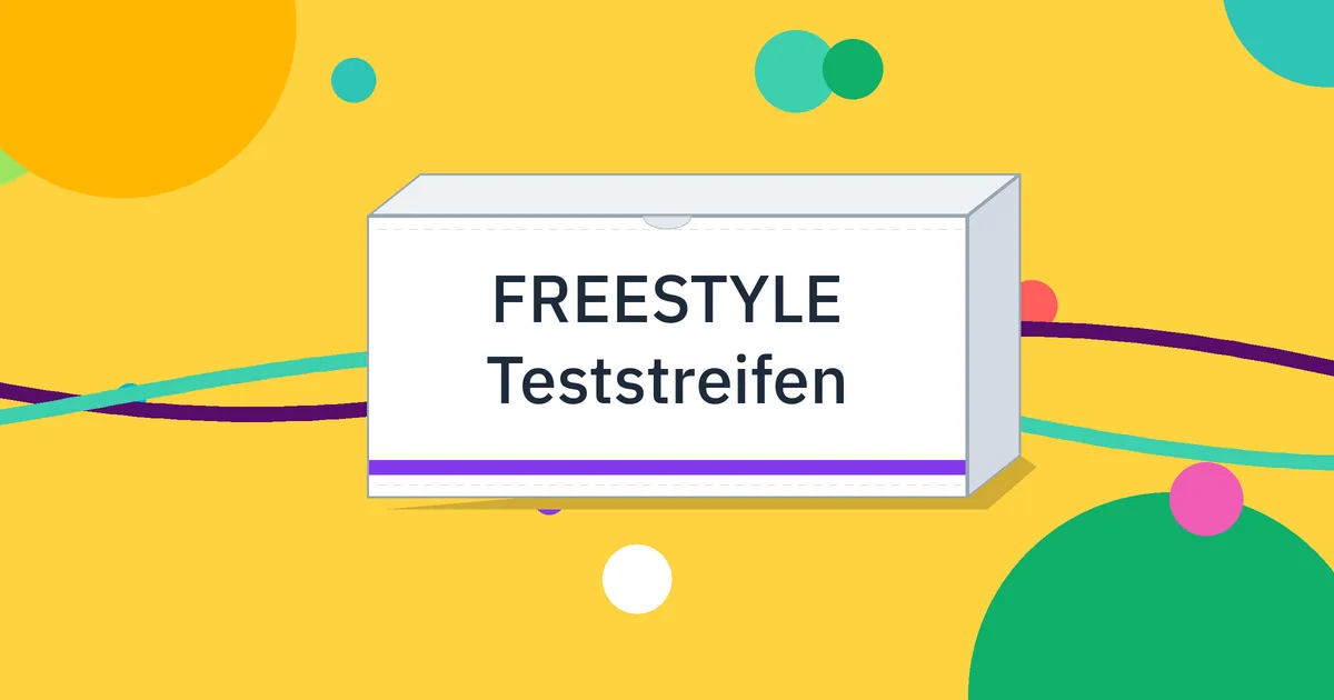 Symbolbild: Packung mit der Aufschrift FREESTYLE Teststreifen (PZN 01510660) – Verfügbarkeit und Bezug in Apotheken in Frankfurt am Main